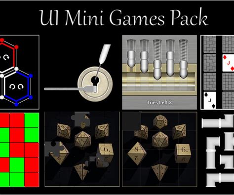 Artstation Unreal Ui Mini Games Pack Game Assets