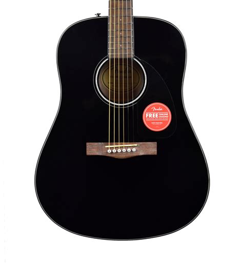Fender Cd 60 Dreadnought V3 Acoustic Guitar Wcase In Black
