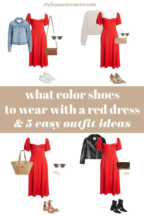Ever Wondered What Color Shoes To Wear With A Red Dress Find Out Which