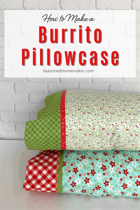 Burrito Pillowcase Pattern Printable