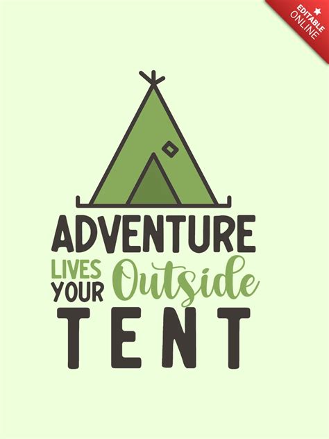 Camping Adventure T Shirt Template Design Free Design Template