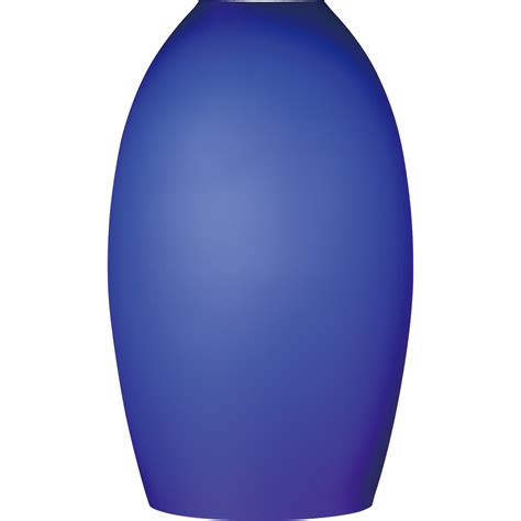 Gs 546 Etched Blue Cased Glass Vase Shade Quantalight