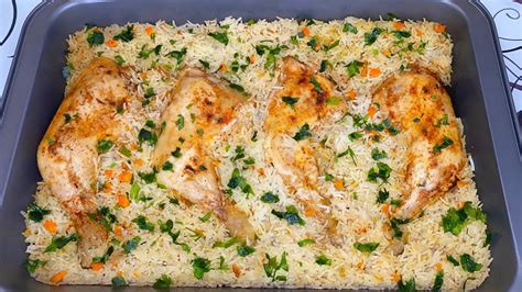 Пиле с ориз на фурна как се готви правилно Chicken With Rice Курица с рисом Youtube