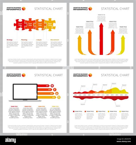 Creative Graph Set For Marketing Research Concept Stock Vector Image