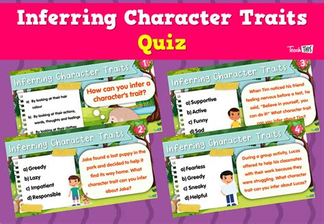 Inferring Character Traits Quiz Teacher Resources And Classroom Games Teach This