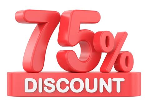 Premium Photo Seventy Five Percent Discount Discount Sale