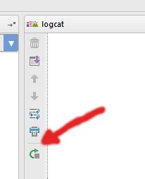 Android Studio 1 1 0 Logcat Empty Stack Overflow