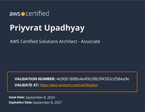 Priyvrat Upadhyay On Linkedin Aws Cloudcomputing Solutionsarchitect Certification