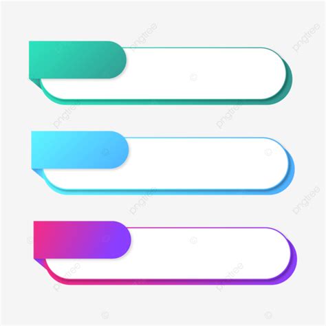 다채로운 텍스트 상자 배너 제목 프레임 및 레이블 투명 배경 텍스트 상자 상표 인포그래픽 Png 일러스트 및 벡터 에 대한 무료 다운로드 Pngtree