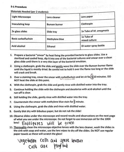 Exercise 5 1 Acid Fast Staining Method Learning
