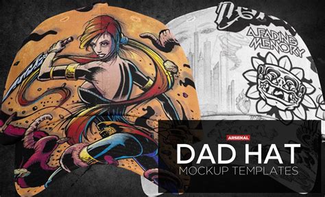 Dad Hat Mockup Template Pack By Go Media And The Arsenal