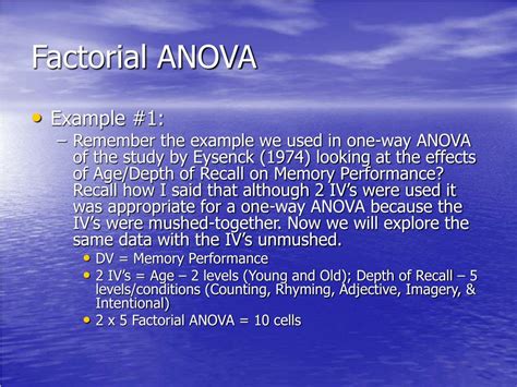 PPT Factorial ANOVA PowerPoint Presentation Free Download ID 1195051