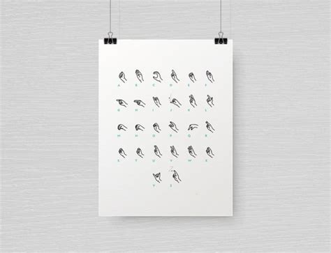 Sign Language Abc Chart Printable Asl Alphabet Print Sign Language