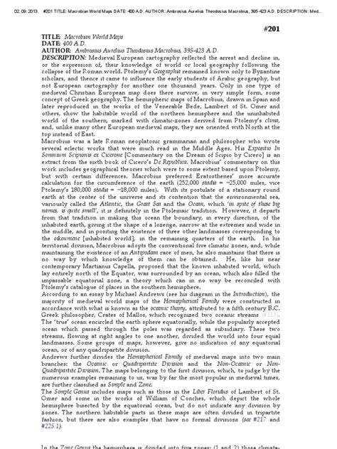 Macrobian Pdf Ptolemy Geography