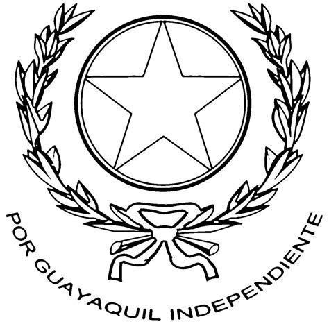 Dibujos De El Escudo De Guayaquil Para Colorear Para Colorear Pintar E
