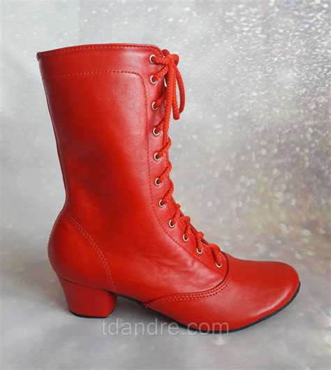 Чобітки народні червоні на шнурках продаж ціна у Дніпрі Взуття для танців та гімнастики від