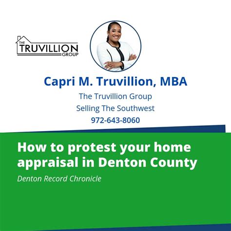 Capri M Truvillion Mba On Linkedin How To Protest Your Home Appraisal In Denton County