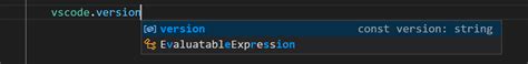 `vscodeversion` Field Is Not In The Api Reference · Issue 3620