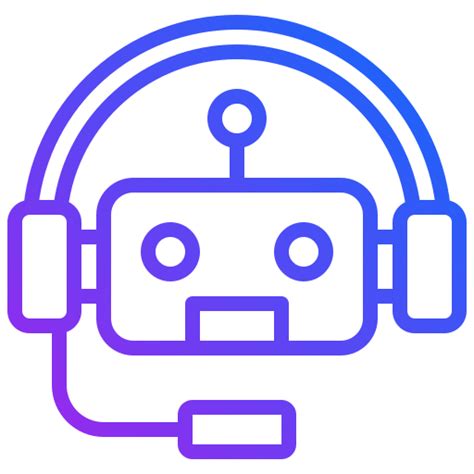 Bot Assistant Generic Gradient Outline Icon Freepik