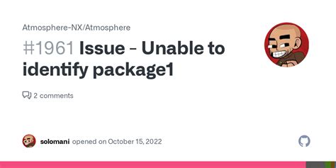 Issue Unable To Identify Package1 · Issue 1961 · Atmosphere Nxatmosphere · Github