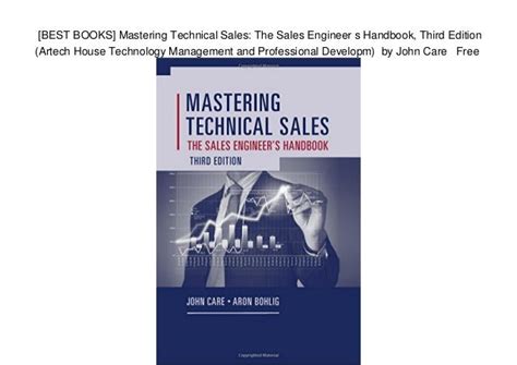 Best Books Mastering Technical Sales The Sales Engineer S Handbook