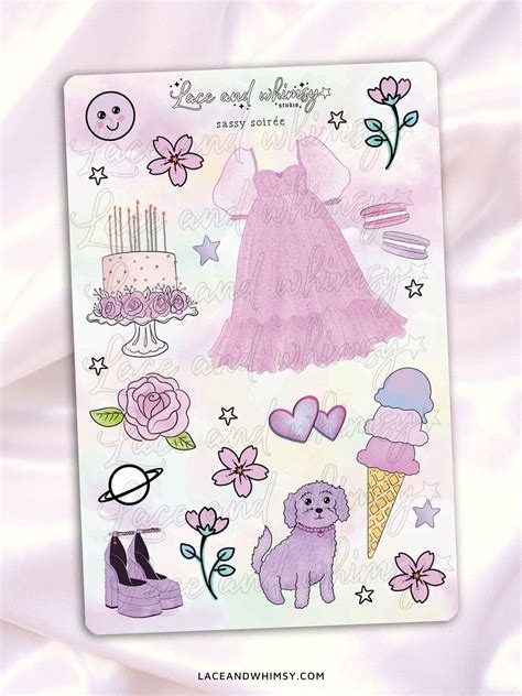 Aphrodite Aesthetic Sticker Sheet — Lace And Whimsy