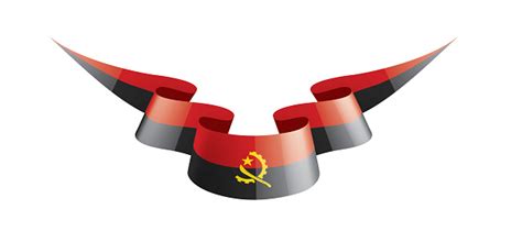 安哥拉旗子 向量例證在白色背景向量圖形及更多全景圖片 全景 國家名勝 國旗 Istock