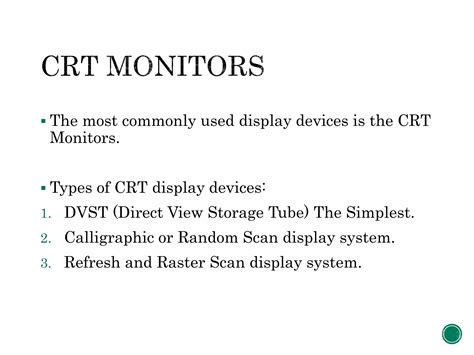 Computer Graphics Introduction And Crt Devices Ppt