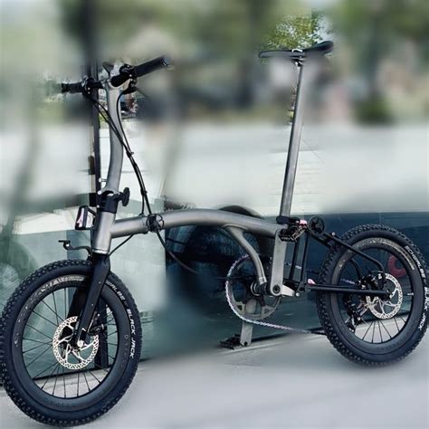 3d Printed Titanium 18 Tri Fold Bike Blends Pt Line Weight With
