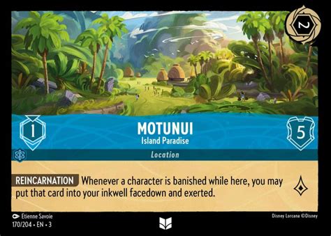 Motunui Island Paradise Disney Lorcana Card Details