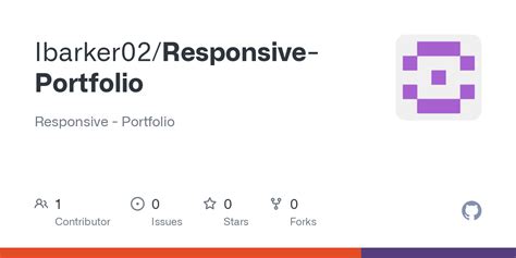 Github Ibarker02responsive Portfolio Responsive Portfolio