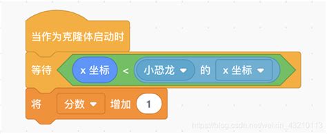【scratch】进阶篇 《scratch游戏开发》恐龙跳一跳恐龙跳一跳代码绝不做九漏鱼的博客 Csdn博客