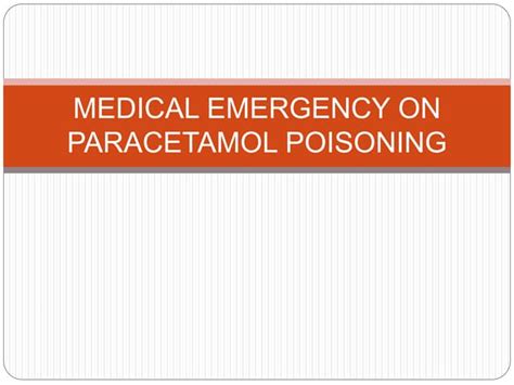 Acetaminophen Toxicity