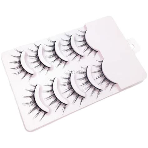 Yokpn Manga False Eyelashes Natural Hand Crossed P Grandado