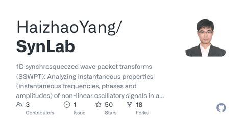 Github Haizhaoyang Synlab 1d Synchrosqueezed Wave Packet Transforms
