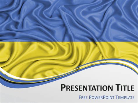 Ukraine Flag Powerpoint Template Presentationgo
