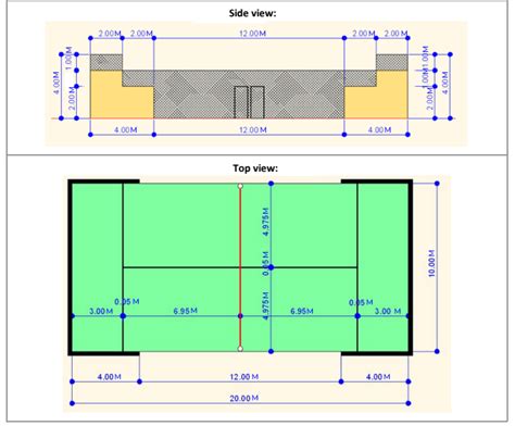 Paddle Court Measurements Cape Tennis Courts