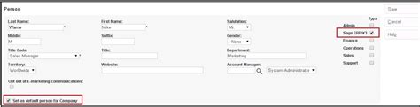 Creating Additional Contacts From Sage Crm To Sage X3 Sage Crm Tips
