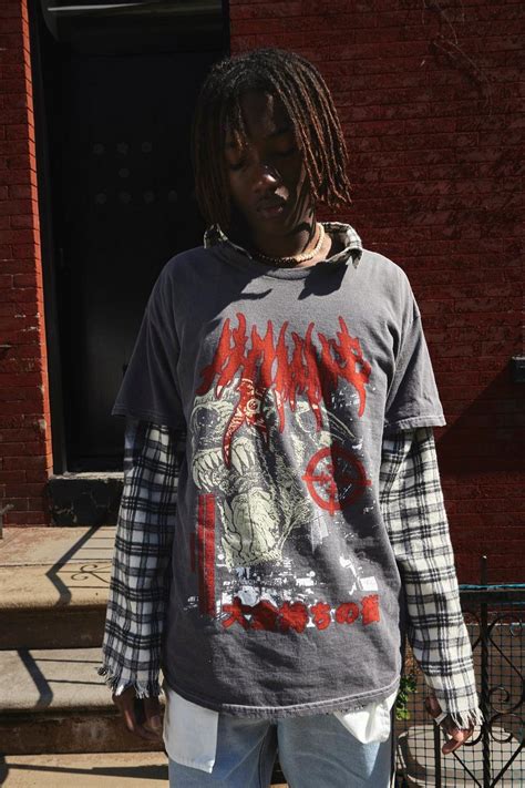 Oversized Overdyed On Target Homme T Shirt Boohoo Uk