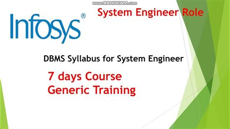 Infosys Dbms Syllabus For Virtual Training 2021 In Detail Infosys Virtual On Boarding 2021