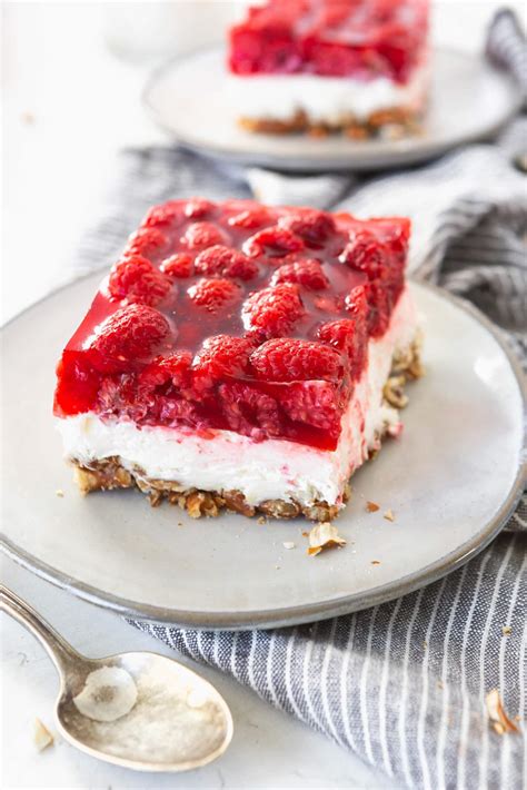 Raspberry Pretzel Jello Salad Oh Sweet Basil