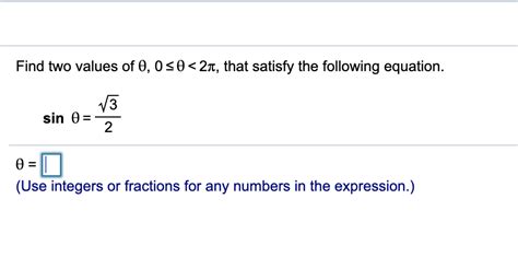 Solved Find Two Values Of