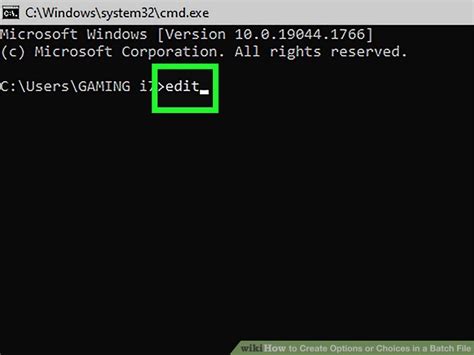 How To Create Options Or Choices In A Batch File With Pictures