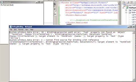 How To Debug WPF Data Binding Markup Extension