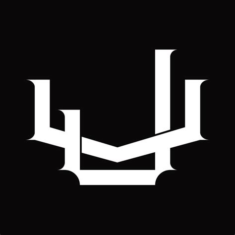Vj Logo Monogram With Vintage Overlapping Linked Style Design Template