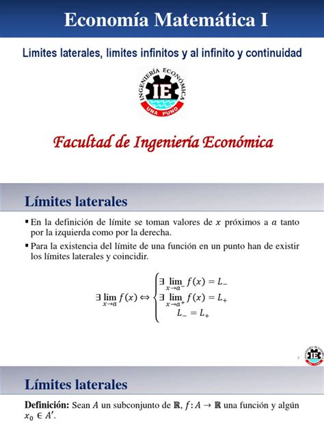Límites Y Continuidad Pdf Asíntota Conceptos Matemáticos