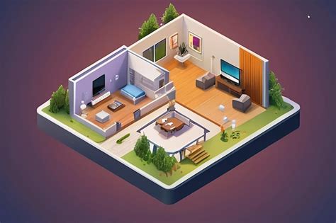 Isometric Home WiFi Router Network Premium AI Generated Image