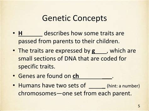 Basic Concept Of Genetics Ppt