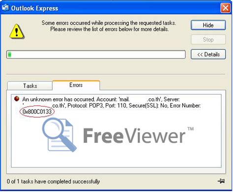 Solved Outlook Express Error Code X C
