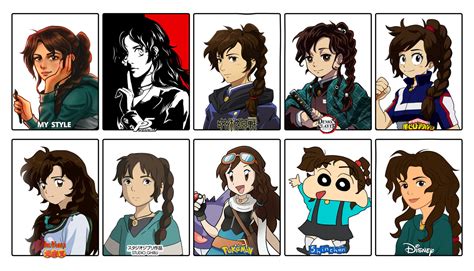 10 Styles Challenge By Sarahmillercreations On Deviantart
